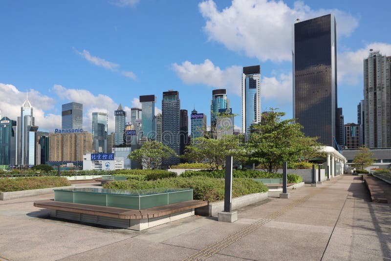 The Wan Chai District Promenade, Hong Kong 15 May 2021 Editorial Photo ...