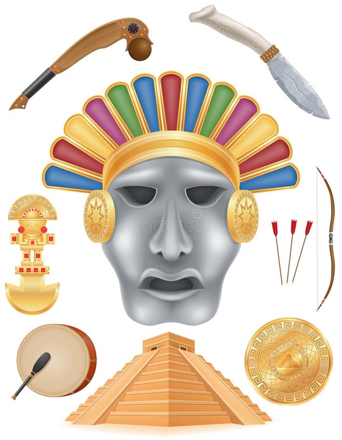 Ancient Civilization Vector Cartoon Illustration Stock Illustrations ...