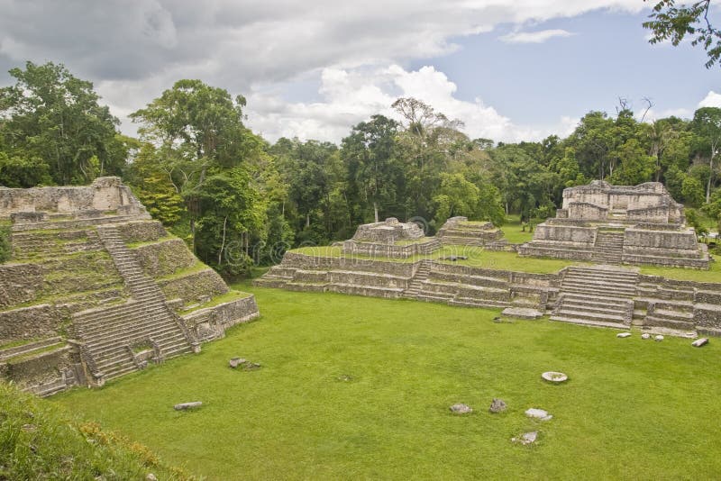 Caana Pyramid At Caracol In Belize Stock Image - Image of belize ...