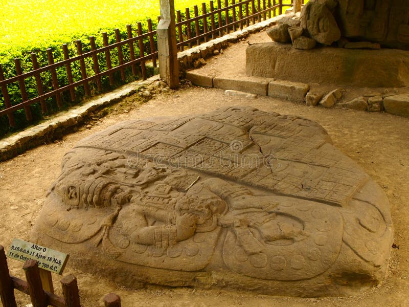 Maya Archaeological Site Quirigua Stock Photo - Image of outdoor ...