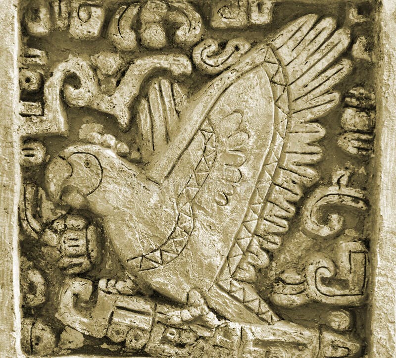 Maya art bird stock image. Image of ancient, concept - 47251293