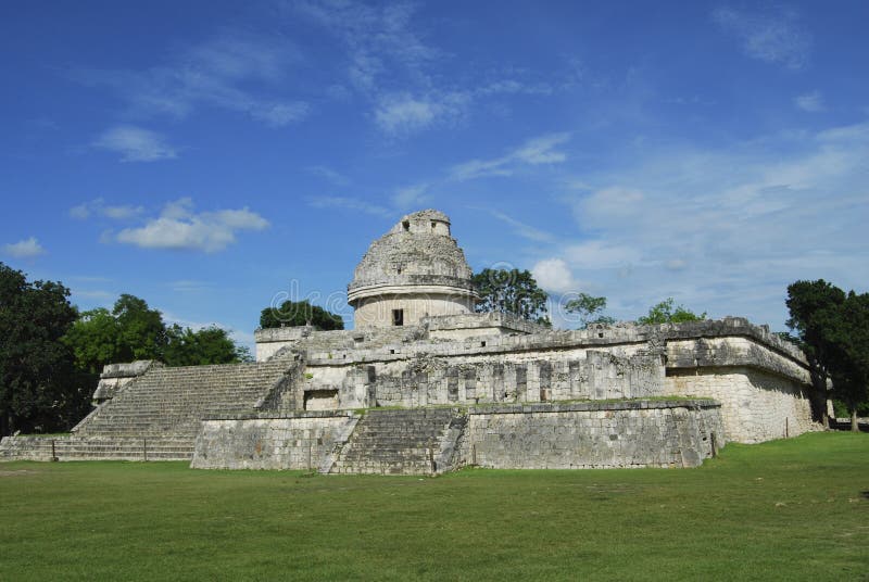 Maya Astronomical Observatory Stock Photo - Image of arqueologic ...
