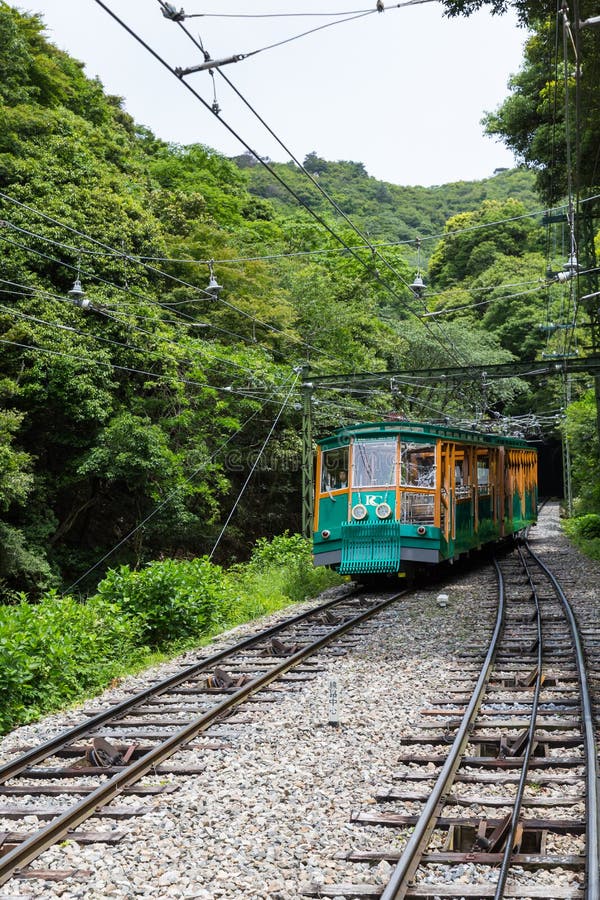 Maya Cable Car on Track in Mount Maya and Rokko Editorial Stock Image ...