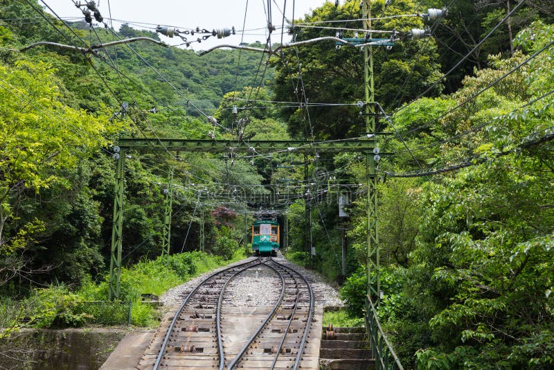 Maya Cable Car on Track in Mount Maya and Rokko Editorial Photography ...