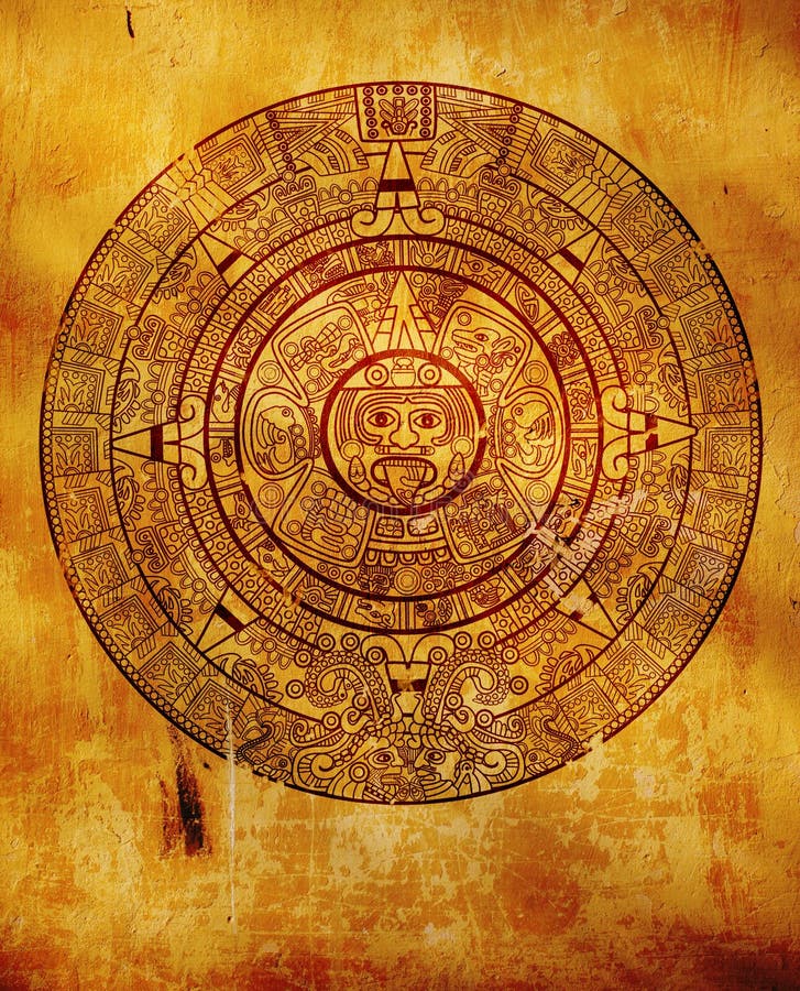 Maya calendar stock illustration. Illustration of circle - 15184059