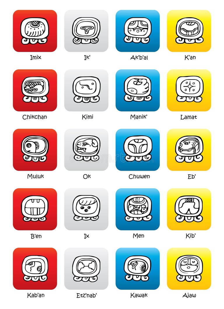 Mayan Calendar Vector Stock Illustrations – 419 Mayan Calendar Vector ...
