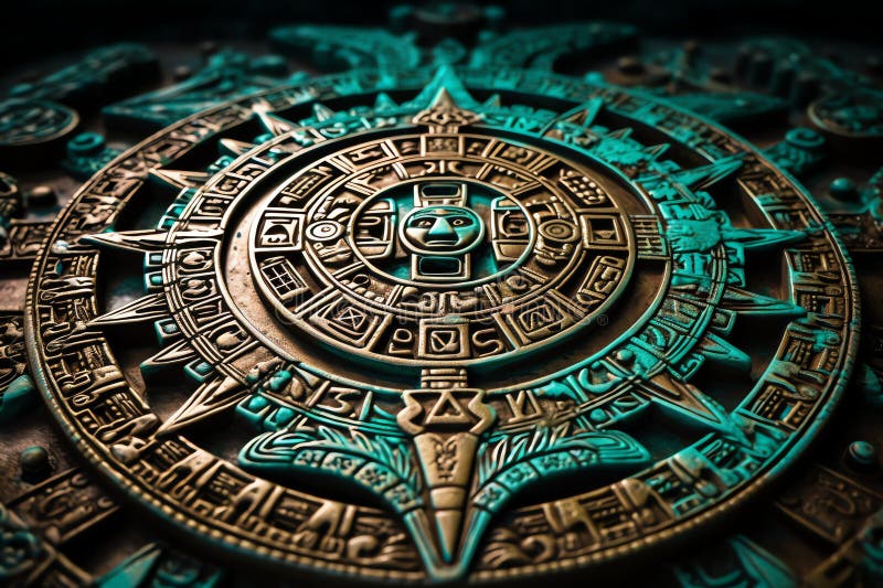 Maya Calendar Wheel Representing the Intricate Calendrical System ...