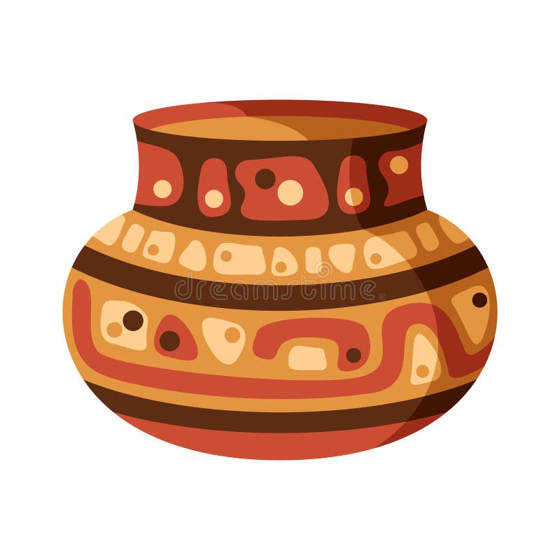 Ancient Maya Vase Composition Stock Vector - Illustration of maya ...