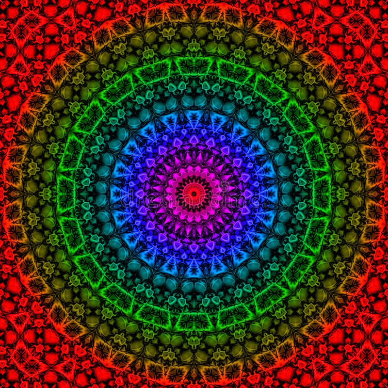 Maya geometrical fantasy stock illustration. Illustration of coloured ...