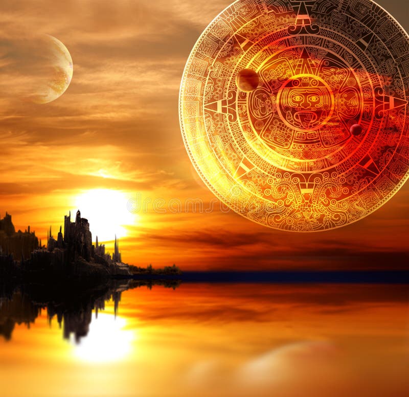 Maya prophecy stock illustration. Illustration of mexico - 22021328