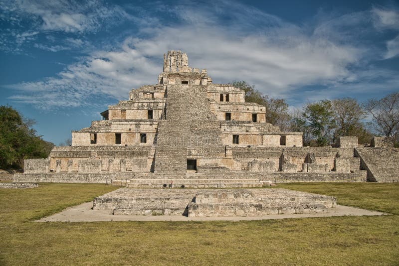 Maya ruins of Edzna stock photo. Image of construction - 28792288
