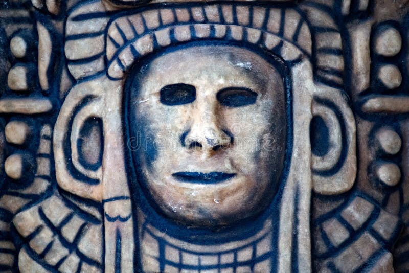 Maya skull in mexico stock photo. Image of indigenous - 88176136
