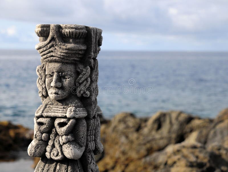 Maya Statue stock photo. Image of maya, itza, indian - 243101822