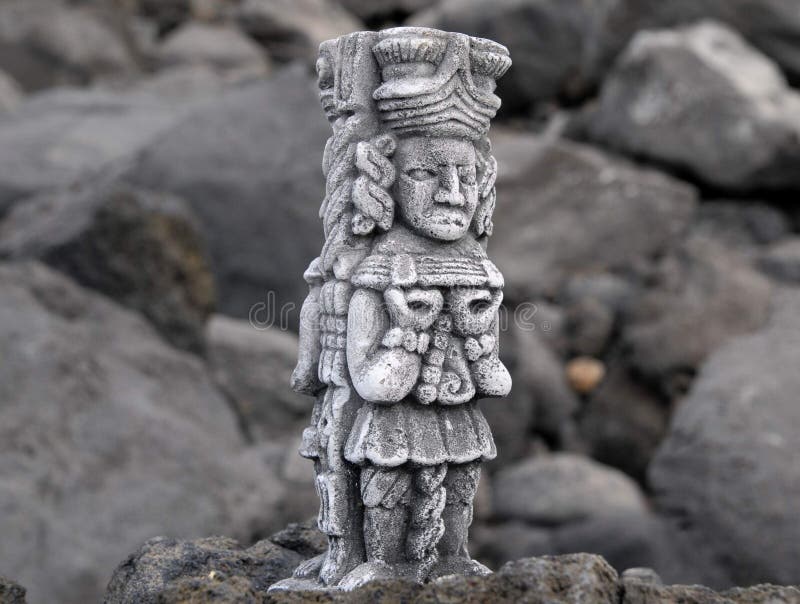 Maya Statue stock photo. Image of historic, hispanic - 246271234