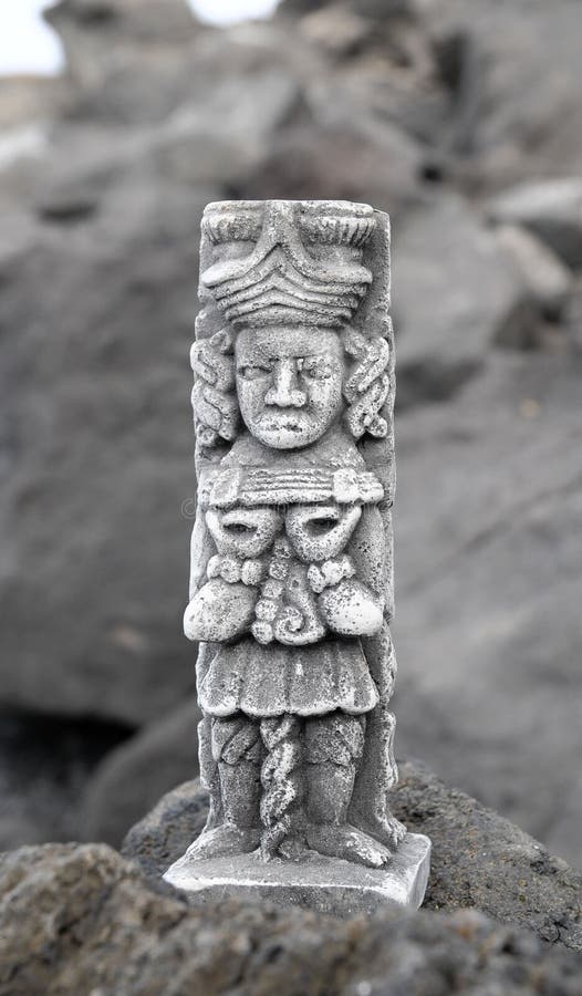 Maya Statue stock photo. Image of sculpture, mexican - 246495424