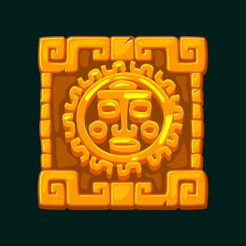 Mayan Sun Symbol Stock Illustrations – 900 Mayan Sun Symbol Stock ...