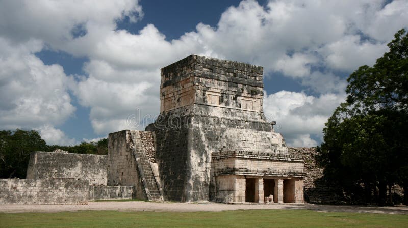 Maya temple stock image. Image of temple, maya, stone - 17474859