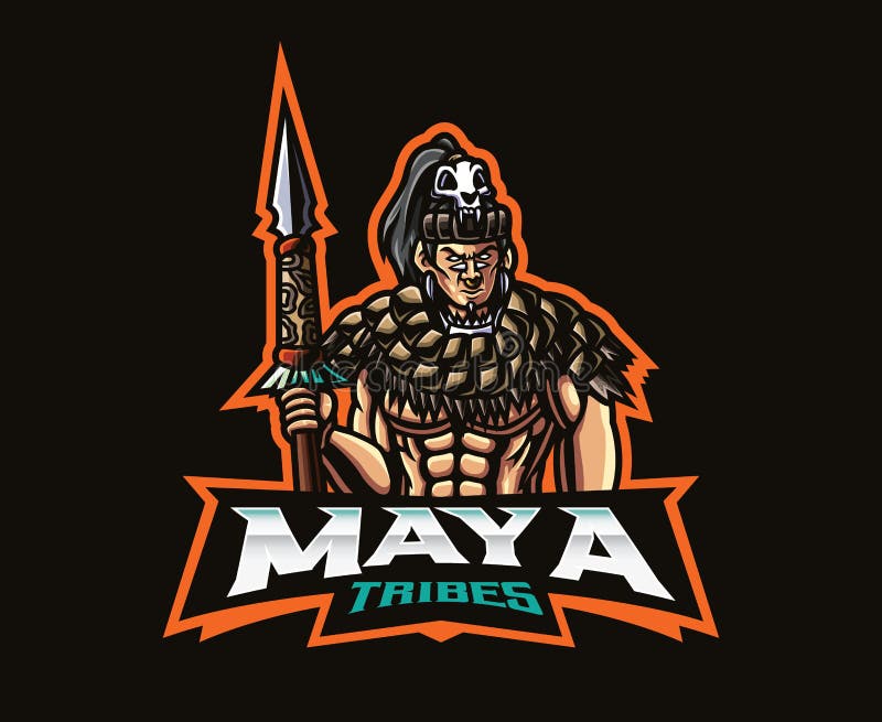 Maya Tribe Mascot Logo Design Stock Illustration Illustration Of Mystery Mascot 256019440