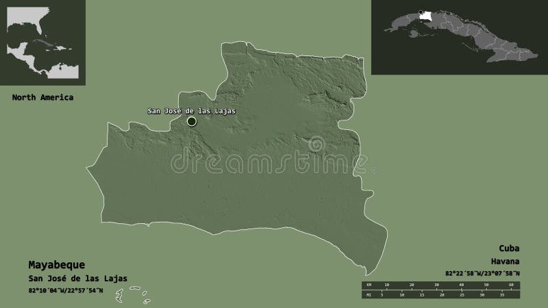 Mayabeque, Province of Cuba,. Previews. Administrative Stock ...