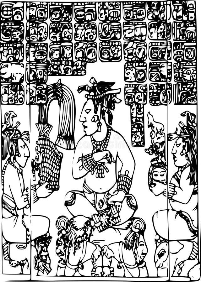 Mayan art stock vector. Illustration of ancient, decoration - 9472719