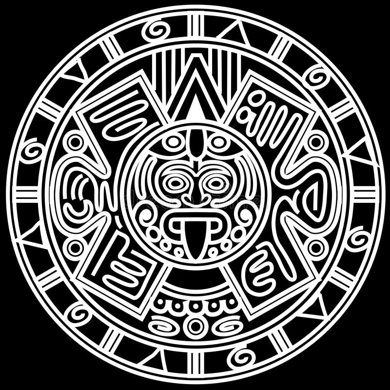 Mayan Calendar Vector Stock Illustrations – 343 Mayan Calendar Vector ...