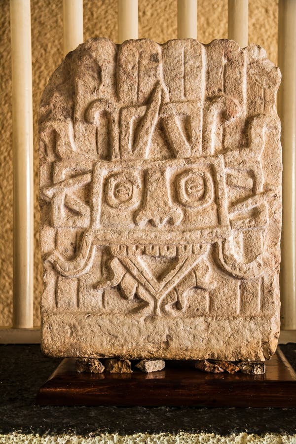 Mayan Chac Engraving Uxmal Mexico Stock Image - Image of site, mayan ...