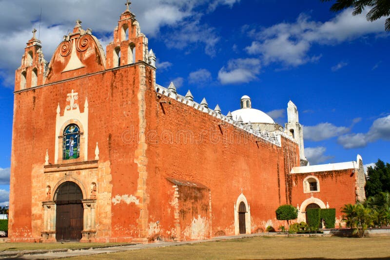 Mayan Church, Ticul, Yucatan, Mexico Stock Photo - Image of village ...