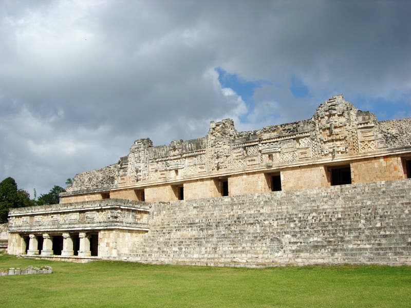 Mayan City Uxmal stock image. Image of civilization, contrast - 6001099