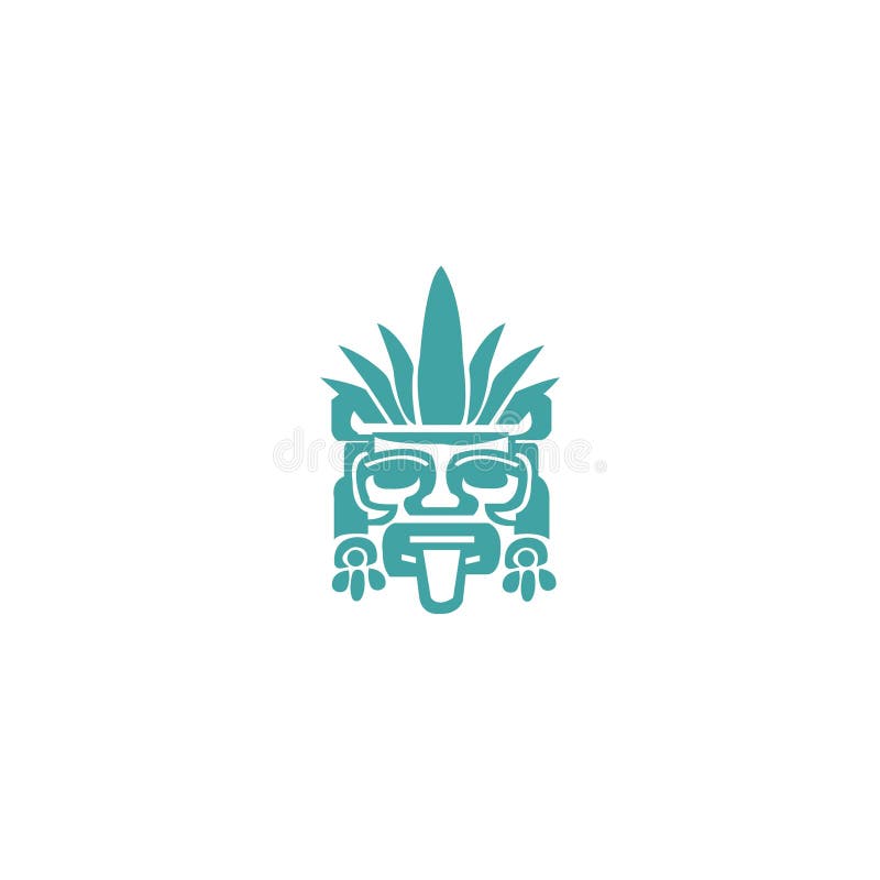 Mayan Face Vector Logo Template Stock Vector - Illustration of idea ...