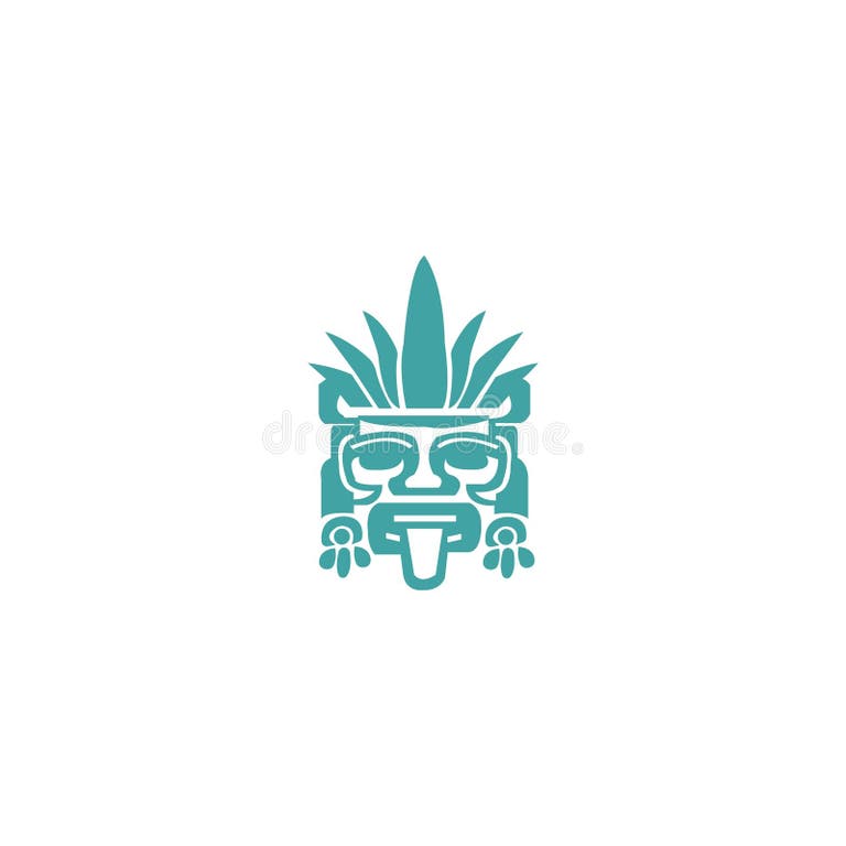 Mayan Face Vector Logo Template Stock Vector - Illustration of idea ...
