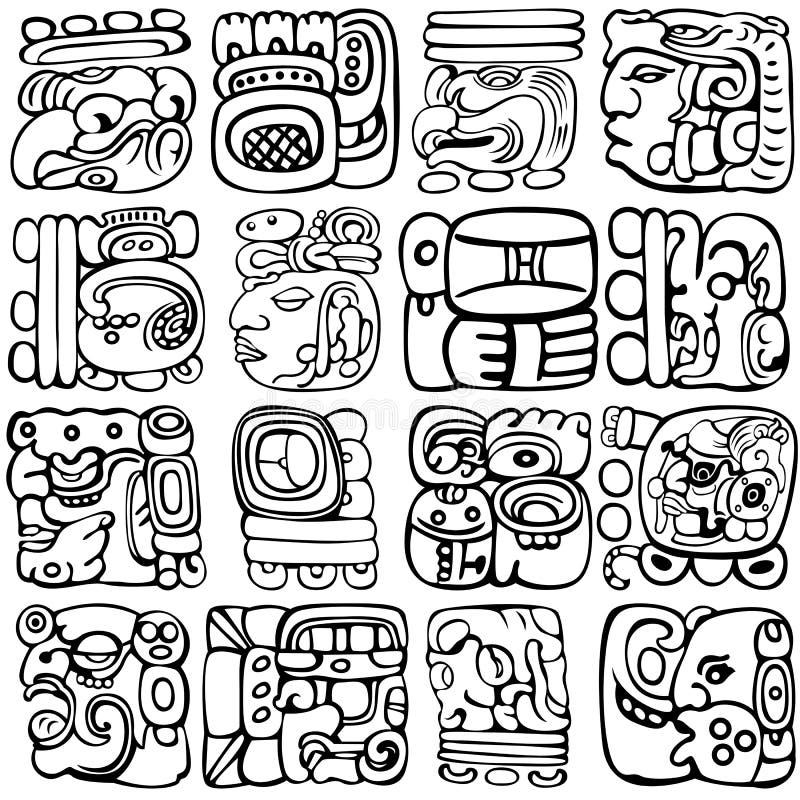 Mayan God Drawings