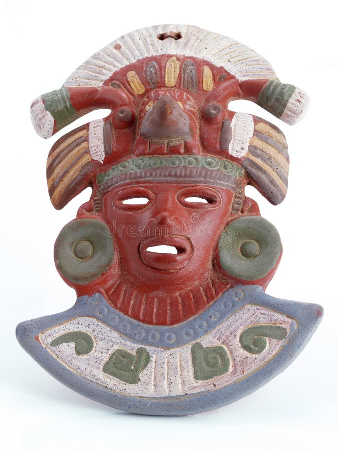 Mayan Mask. stock image. Image of souvenir, touristic - 25808557