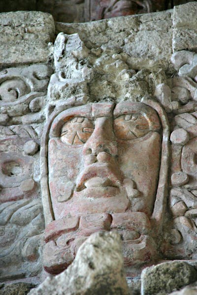 Mayan Mask stock image. Image of beach, relaxing, kohunlich - 485501