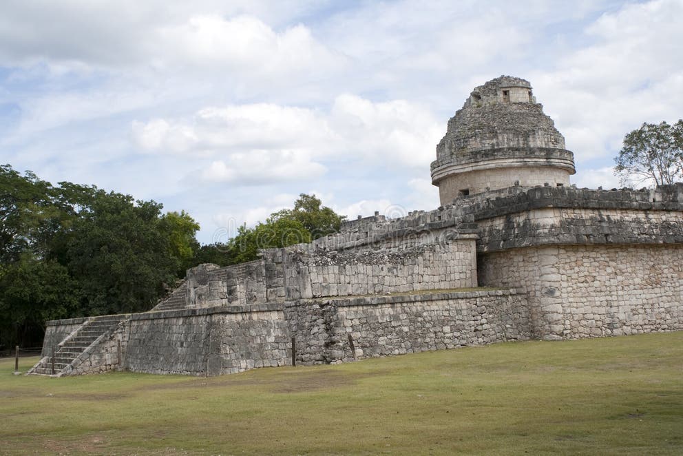 The Mayan Observatory stock image. Image of archaeology - 12427219