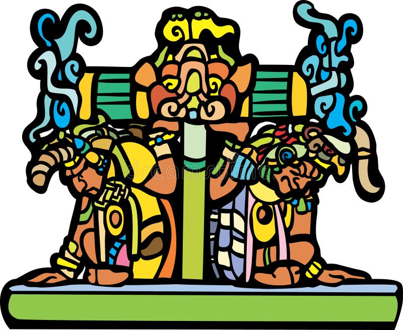 Mayan and Slave stock vector. Illustration of aztec, yucatan - 16504531