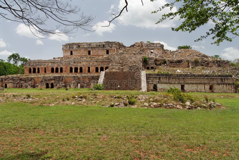 Mayan Palace in Sayil Yucatan Mexico Stock Photo - Image of mexico ...