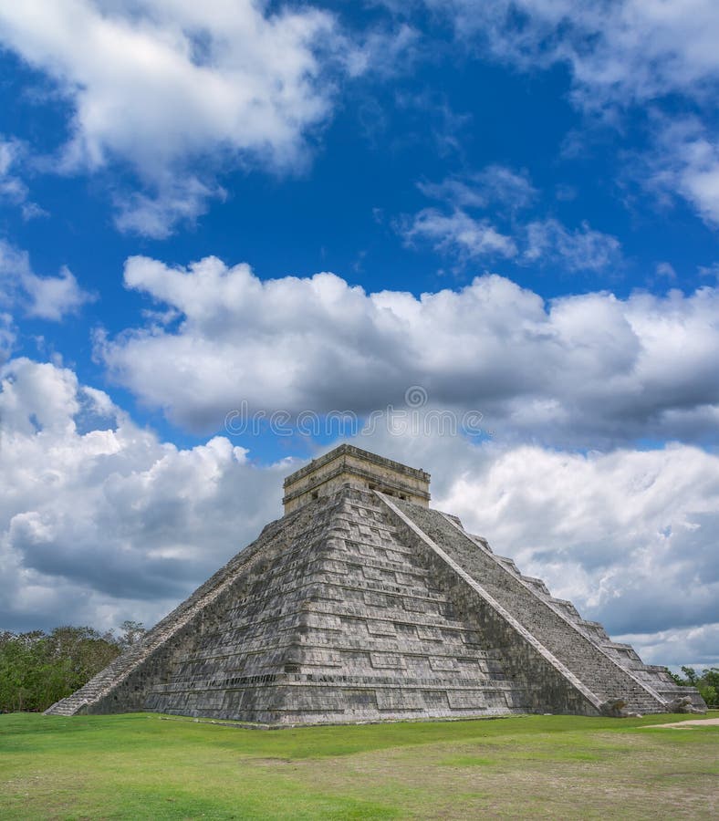 Mayan pyramid stock photo. Image of built, history, staircase - 26403900