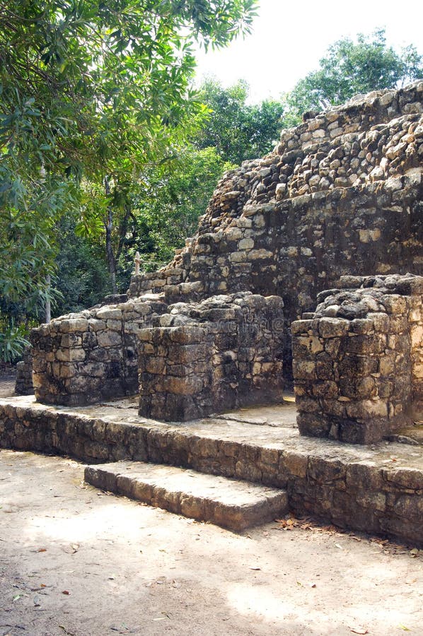 Mayan Pyramid, Coba, Mexico Stock Image - Image of history, city: 46669031
