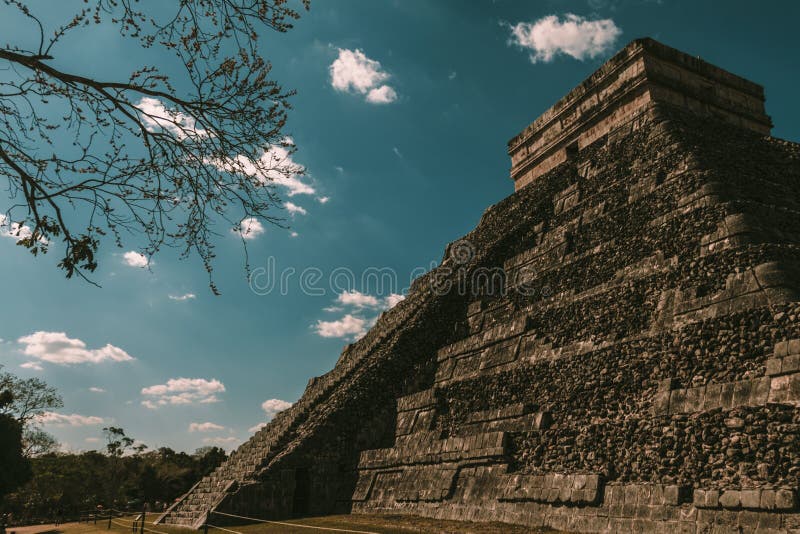 Mayan pyramid stock photo. Image of maya, ruin, wall - 99703526