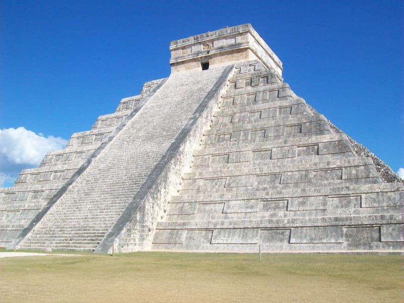 Mayan Pyramid Stone Architecture Ancient Stock Photo - Image of stone ...