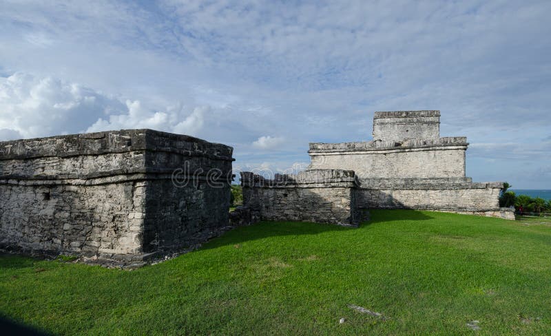 Mayan Pyramid at Tulum,cancun,mexico Stock Photo - Image of sacrifice ...