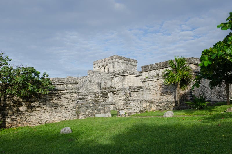 Mayan Pyramid at Tulum,cancun,mexico Stock Photo - Image of season ...