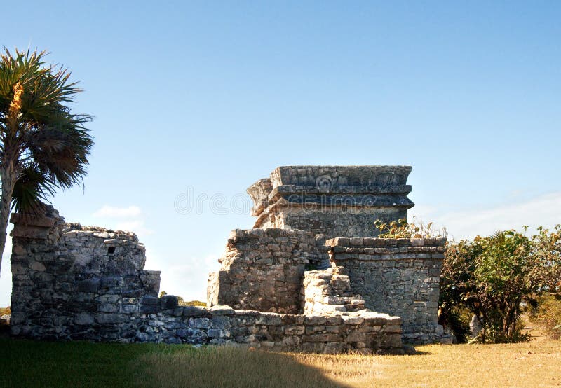 Mayan Pyramid, Tulum, Mexico Stock Photo - Image of mexico, america ...