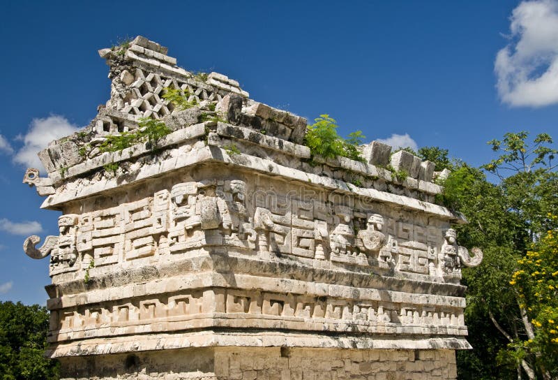 Mayan Ruin Detail at Tulum stock image. Image of ruins - 3935015