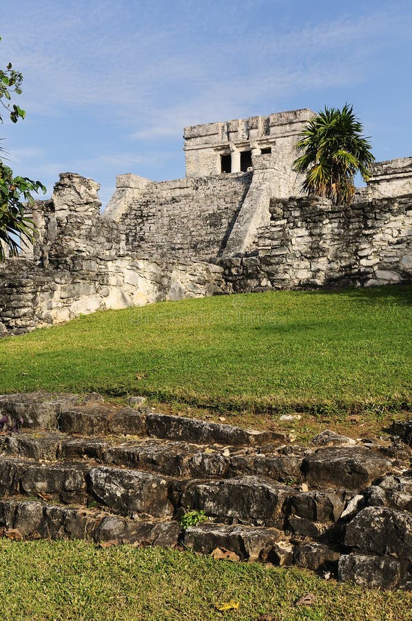 Tulum Ruins in the Maya World Near Cancun Stock Image - Image of port ...
