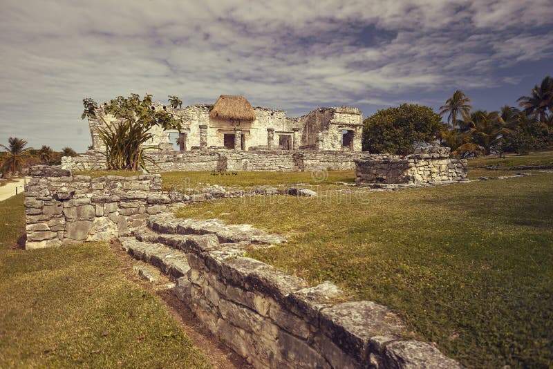 Mayan Ruins at Tulum #2 stock photo. Image of tourism - 135497338