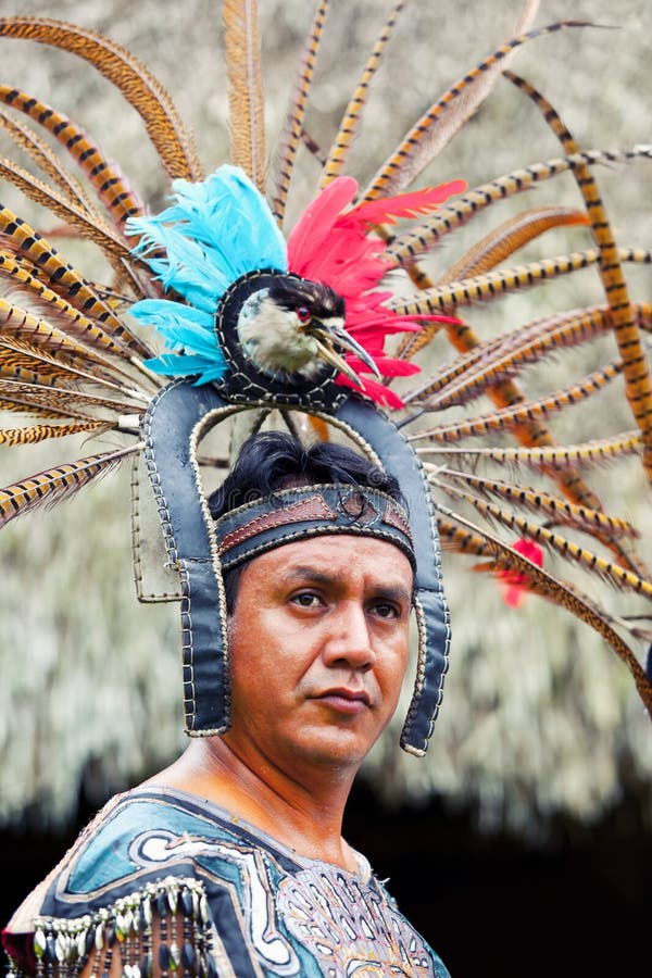 Mayan Shaman in the Xcaret Show in Mexico Editorial Photography - Image ...