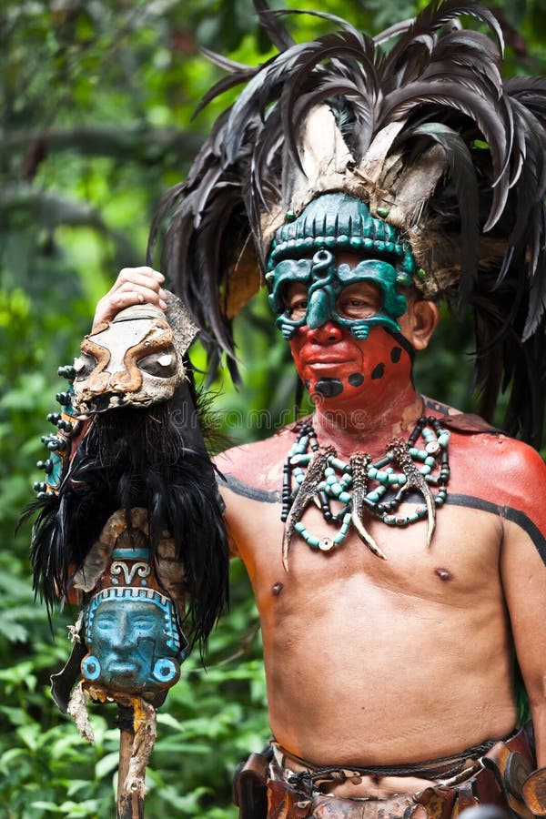 Mayan shaman editorial stock photo. Image of ornament - 20628663