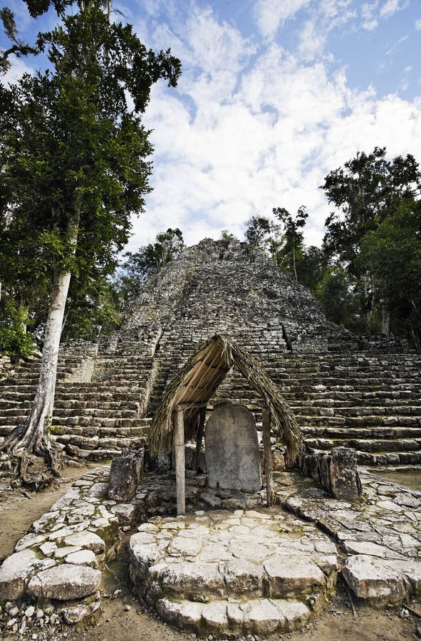 Mayan Temple stock photo. Image of tropical, ruins, artifacts - 757840