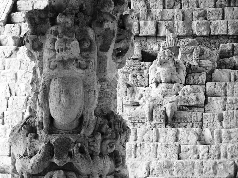 Mayan Stellae stock image. Image of sculpture, elaborate - 12358633